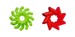 Flower & Star Shape 3D Cursor - Sweezy Custom Cursors