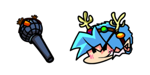 Friday Night Funkin’ Old Festive BF Cursor - FNF Cursors - Sweezy