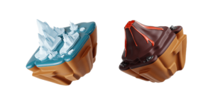 Glacier & Volcano 3D Cursor - Sweezy Custom Cursors