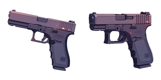 Cool Automatic Gun Animated Cursor - Sweezy Custom Cursors