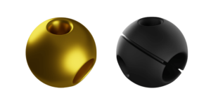 Golden & Black Ball Sphere 3D Cursor - Sweezy Custom Cursors