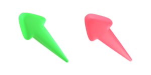 Green & Red Arrow 3D Cursor - Sweezy Custom Cursors