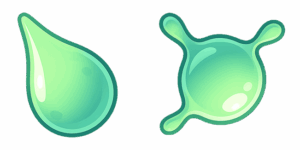 Green Slime Drop Cursor - Sweezy Custom Cursors