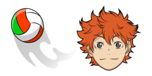 Haikyu!! Cursor with Shoyo Hinata - Cool Anime Cursors - Sweezy Cursors