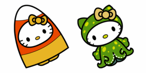 Halloween Hello Kitty Candy Corn & Octopus Cursor - Sweezy