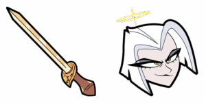 Hazbin Hotel Lute & Sword Cursor - Hazbin Hotel Cursors - Sweezy