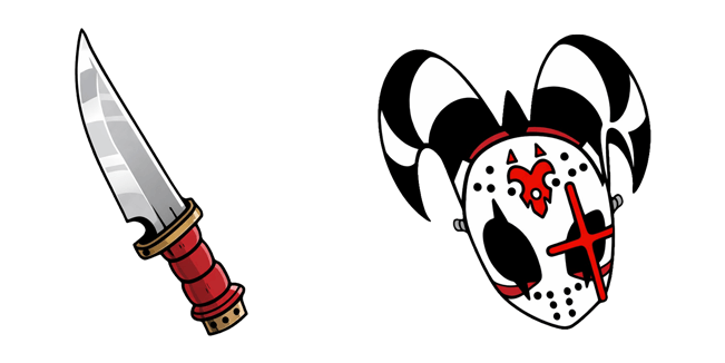 Helluva Boss Masked Blitzo & Knife Cursor - Sweezy Cursors