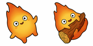 Howl's Moving Castle Calcifer Cursor - Sweezy Custom Cursors