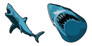 Jaws Great White Shark Cursor - Sweezy Custom Cursors