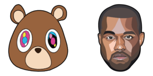 Kanye West & Dropout Bear Cursor - Sweezy Custom Cursors