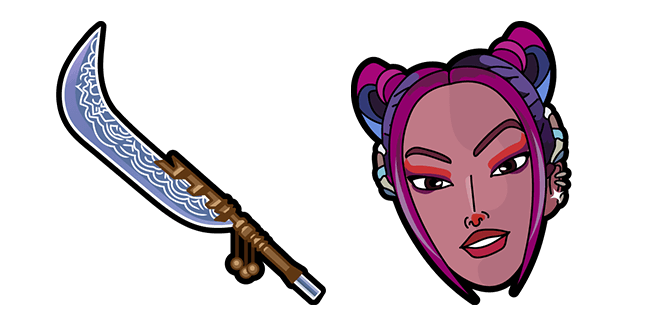 Kpop Demon Hunters Rumi & Sword Cursor - Sweezy Cursors