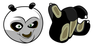 Kung Fu Panda Po & Wuxi Finger Hold Cursor - Sweezy Cursors