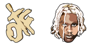 Lil Durk & OTF Chain Pendant Cursor - Sweezy Custom Cursors