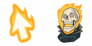 Marvel Ghost Rider & Arrow Animated Cursor - Sweezy Cursors