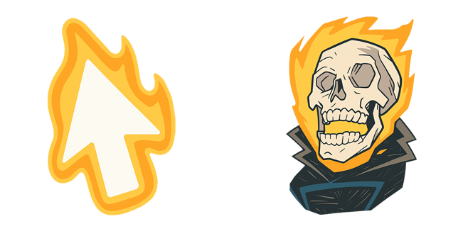 Marvel Ghost Rider & Arrow Animated Cursor - Sweezy Cursors