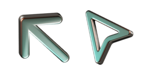 Matte Metallic 3D Cursor - Sweezy Custom Cursors