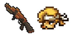Metal Slug Marco Rossi & Machine Gun Pixel Cursor - Sweezy