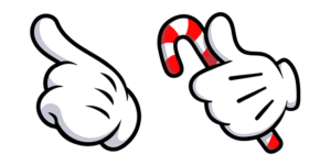 Mickey Mouse Hands Cursors - Disney Hand Cursors - Cartoon Hands