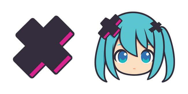 Funny Kasane Teto Vocaloid Cursor - Sweezy Custom Cursors