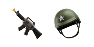 Military Gun & Soldier Helmet 3D Cursor - Sweezy Custom Cursors