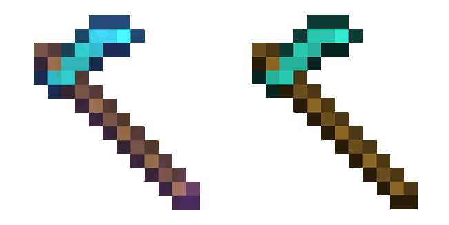 Minecraft Diamond Sword & Creeper Head Cursor - Sweezy Custom Cursors