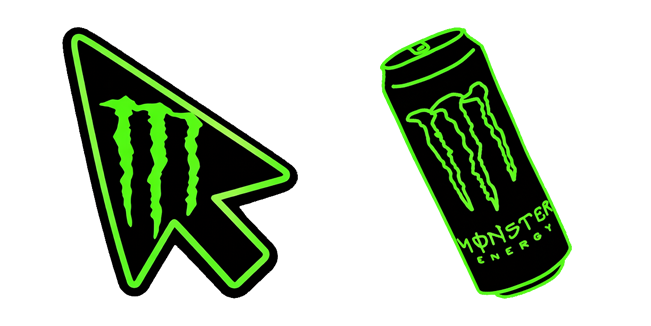 Monster Energy Drink Arrow & Can Cursor - Sweezy Custom Cursors