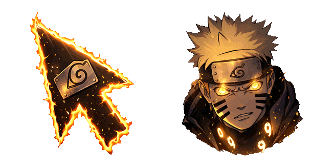 Naruto Nine-Tails Chakra Mode Animated Cursor - Sweezy Cursors