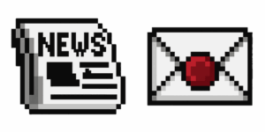 Newspaper & Letter Pixel Cursor - Windows Cursors - Sweezy Cursor