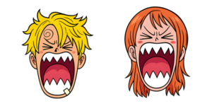 One Piece Angry Sanji & Nami Cursor - Anime Cursors - Sweezy