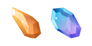 Orange & Blue Crystals Cursor - Sweezy Custom Cursors