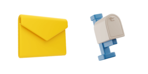 Paper Letter & Mailbox 3D Cursor - Sweezy Custom Cursors