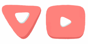 Pastel YouTube Logo Cursor - Sweezy Custom Cursors