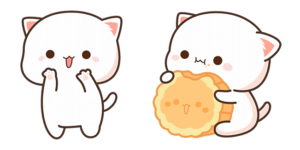 Peach Eating Goma Cookie Cursor - Cute Cursor - Sweezy Cursor