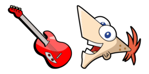 Phineas and Ferb Phineas Flynn & Guitar Cursor - Sweezy Custom Cursors