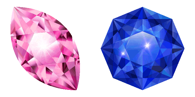 Pink & Blue Zircon Animated Cursor - Sweezy Cursors
