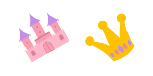 Pink Castle & Crown Cursor - Sweezy Custom Cursors