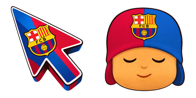 Pocoyo x FC Barcelona Cursor - Pocoyo Cursors - Sweezy Cursors