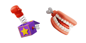Punch Surprise Box & Denture Toy 3D Cursor - Sweezy Custom Cursors