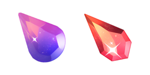 Purple & Red Gloving Gems Cursor - Sweezy Custom Cursors