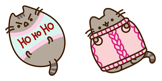 Pusheen in Christmas Sweater Cursor - Pusheen Cursors - Sweezy