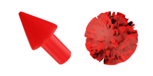 Red Arrow & Orb 3D Cursor - Sweezy Custom Cursors