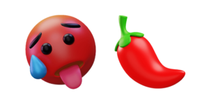 Red Hot Chilli Pepper 3D Cursor - Sweezy Custom Cursors