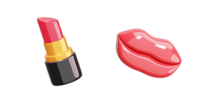 Red Lipstick & Lips 3D Cursor - Sweezy Custom Cursors