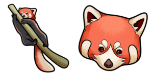 Red Panda Cursor - Cute Animals Cursors - Sweezy Custom Cursors