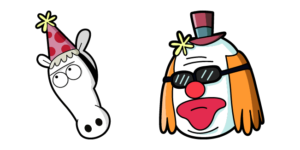 Regular Show Clown & Horse Cursor - Sweezy Custom Cursors