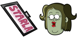 Regular Show Starla & Badge Cursor - Sweezy Custom Cursors