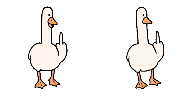 Rude Goose Animated Cursor - Animals Cursors - Sweezy Cursors