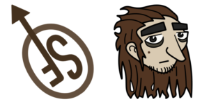 Sally Face Larry Johnson & Logo Cursor - Sweezy Custom Cursors