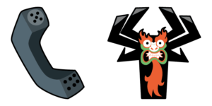 Samurai Jack Aku & Phone Cursor - Sweezy Custom Cursors