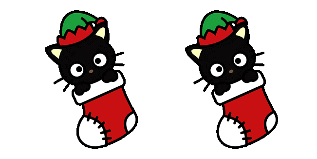 Sanrio Chococat in Christmas Stocking Animated Cursor - Sweezy